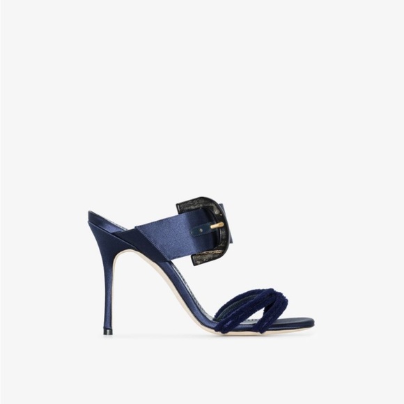 Manolo Blahnik | Shoes | Manolo Blahnik Midnight Blue Heels | Poshmark